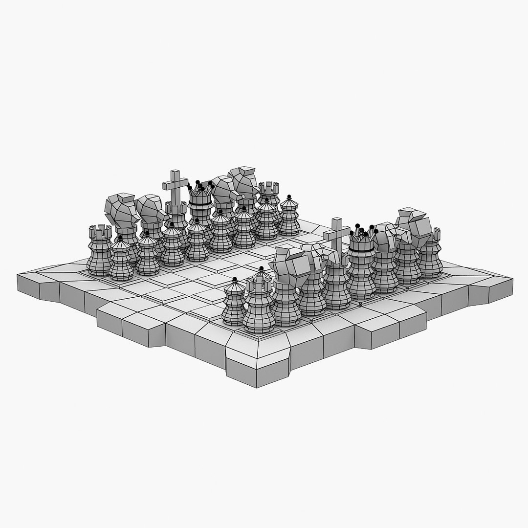 Chess Set 3D Model - TurboSquid 1695684