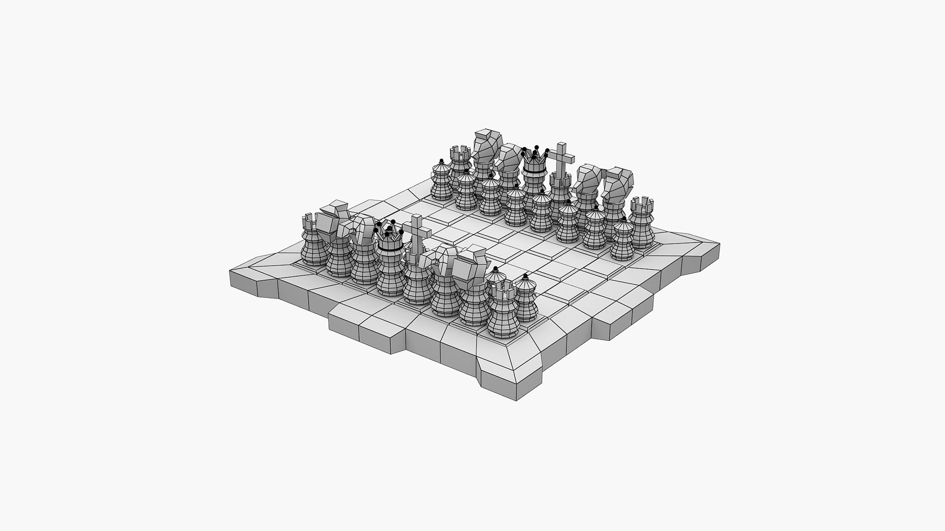 Chess Set 3D Model - TurboSquid 1695684