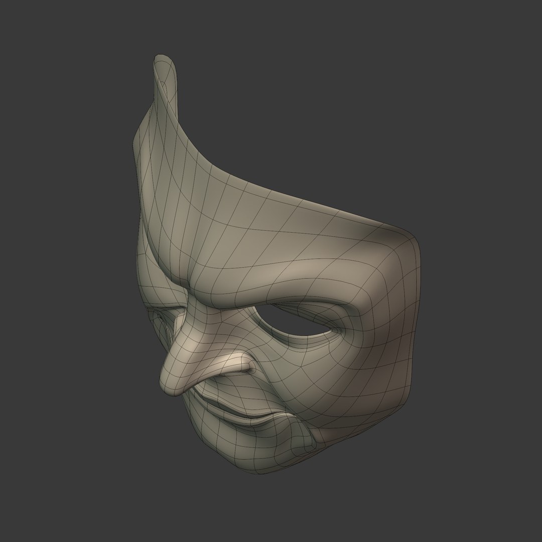3D Gang Theater Mask Model - TurboSquid 1725520