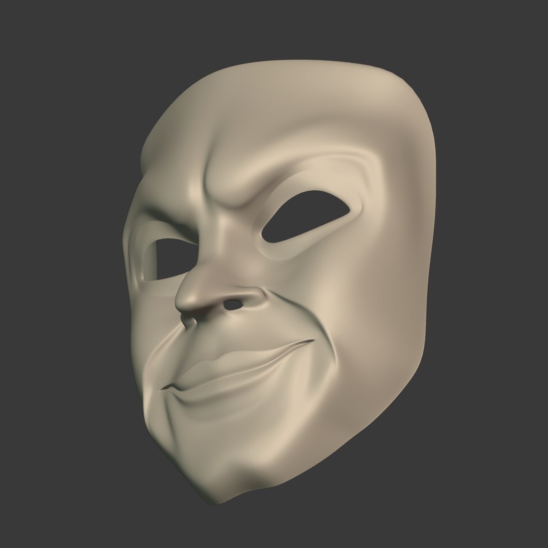 3D Gang Theater Mask Model - TurboSquid 1725520