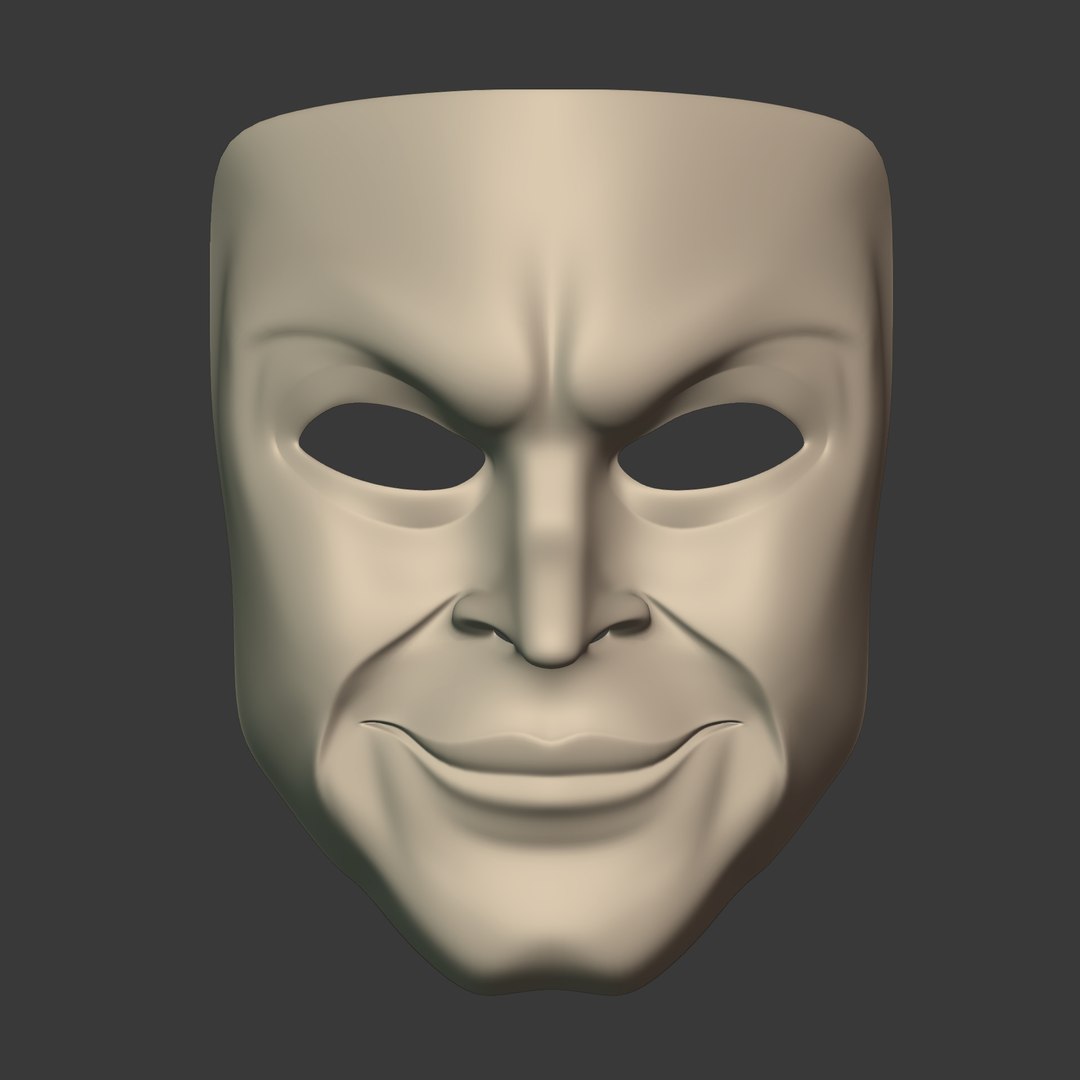 3D Gang Theater Mask Model - TurboSquid 1725520
