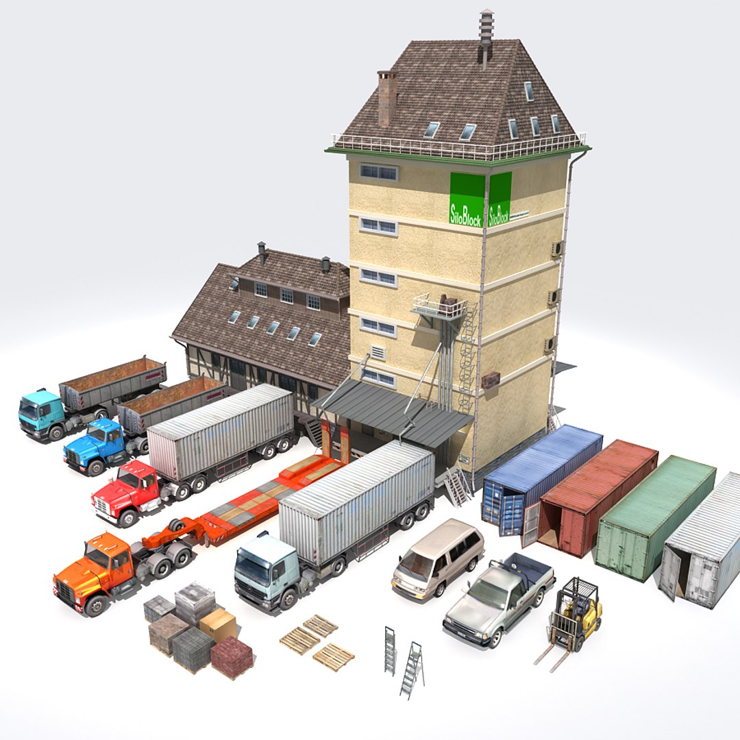 Storage Transport Truck Car 3d Model