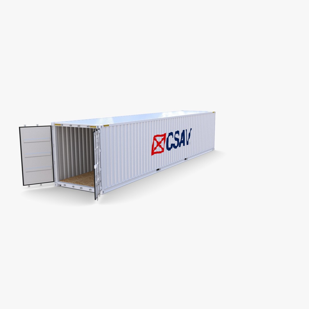 40ft Shipping Container CSAV V1 Model - TurboSquid 1778426