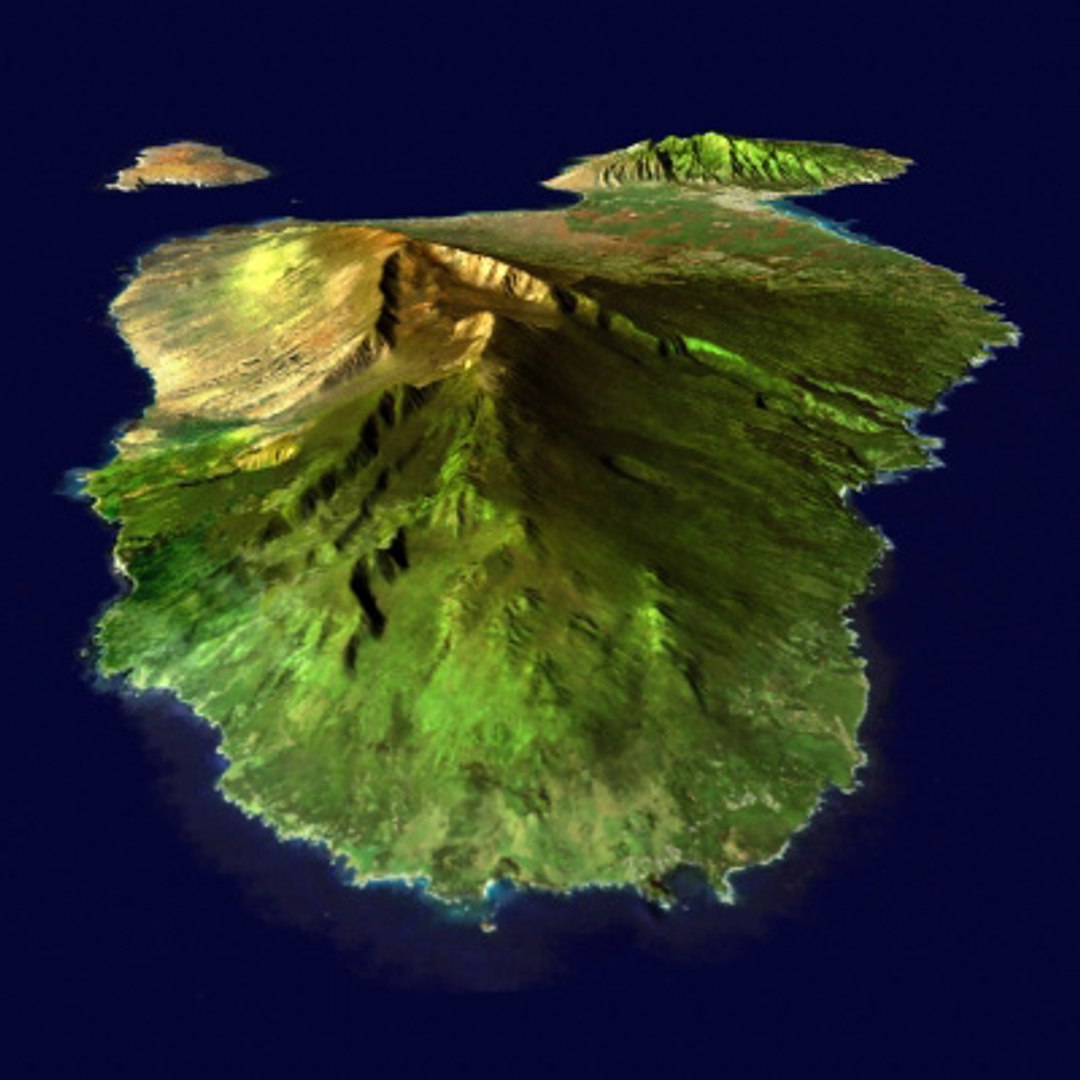3d Model Islands Maui Kahoolawe