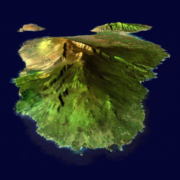3d model islands maui kahoolawe