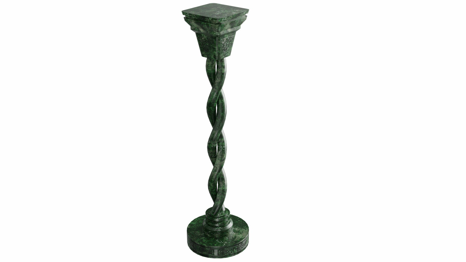 3D Twisted Marble Column - TurboSquid 1723446