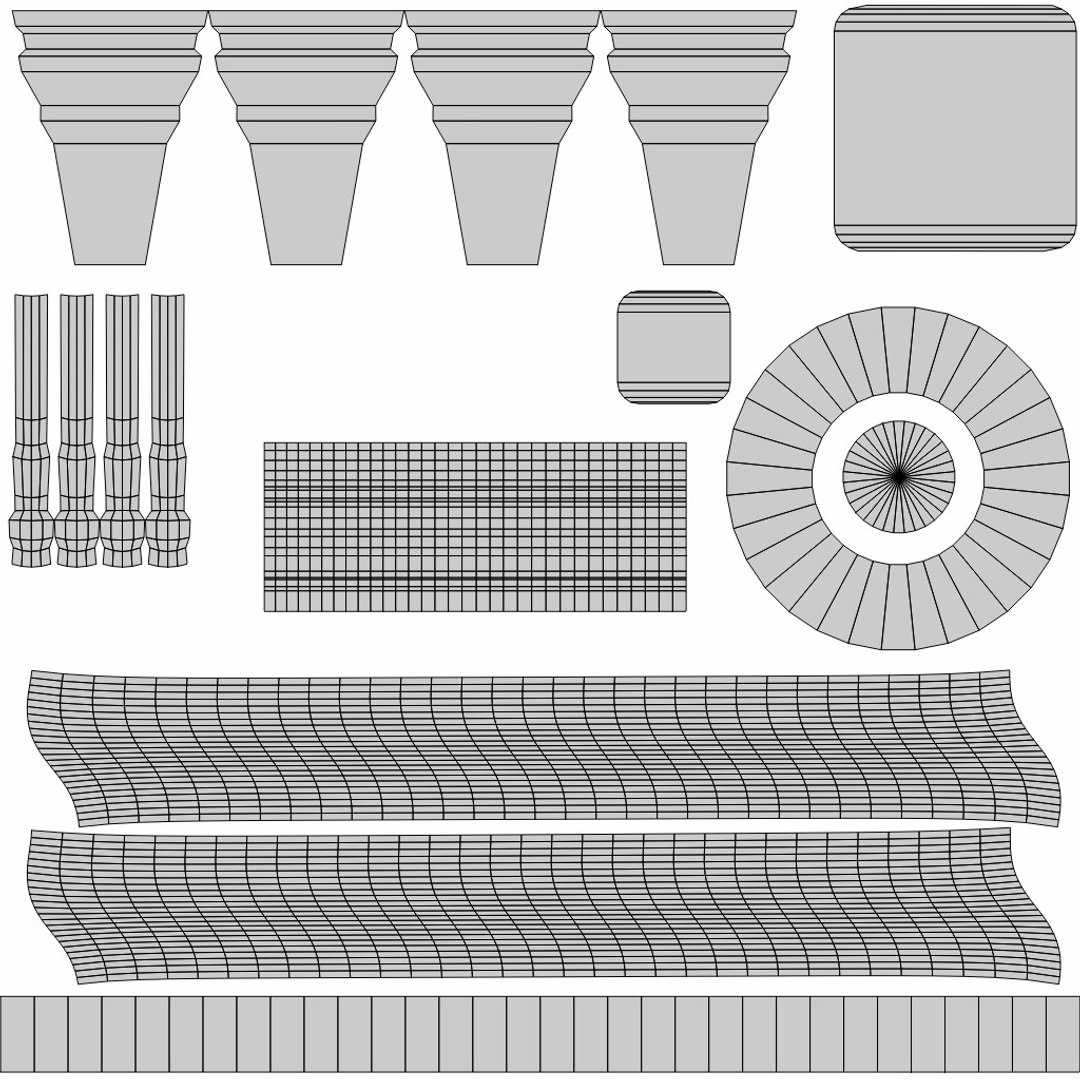 3D Twisted Marble Column - TurboSquid 1723446