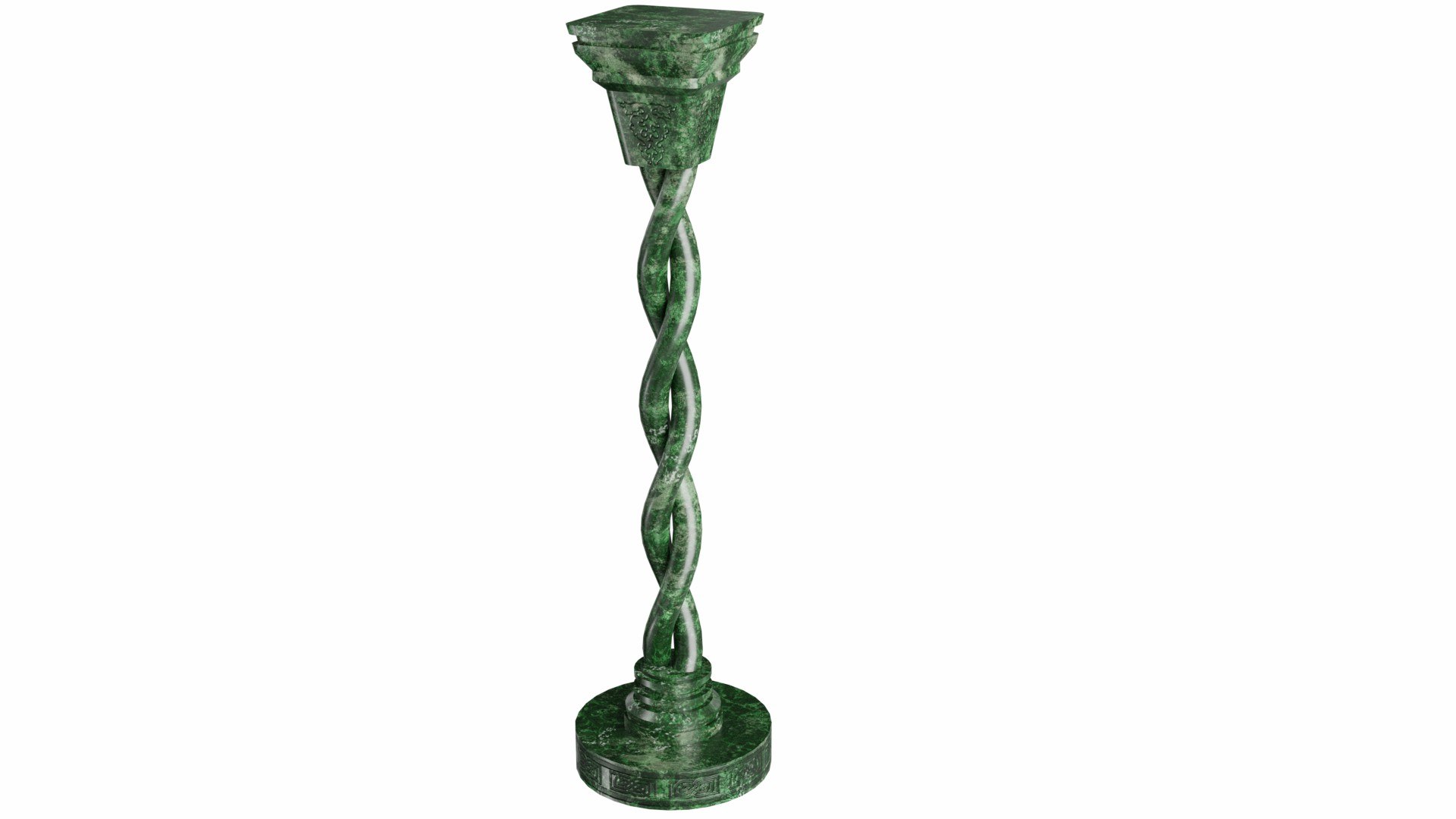 3D Twisted Marble Column - TurboSquid 1723446