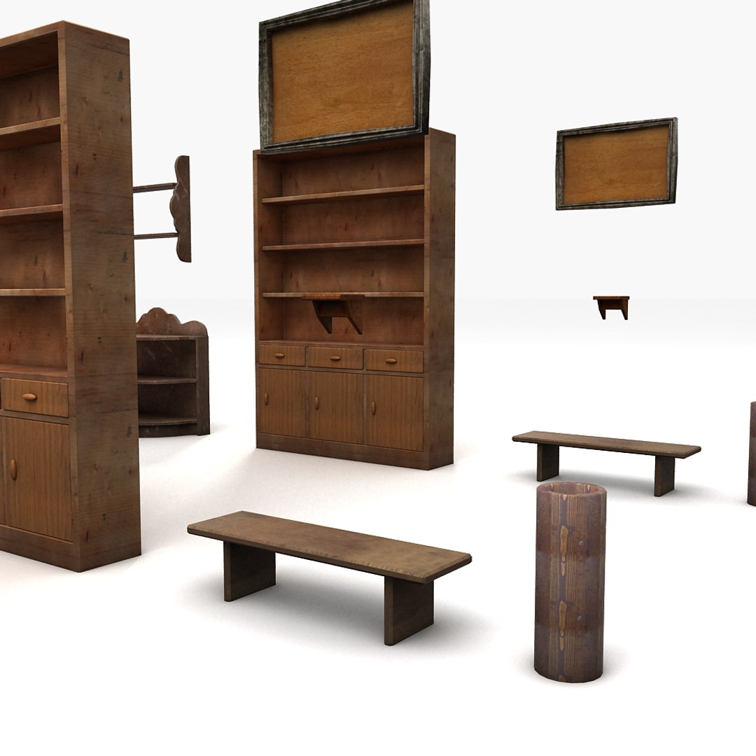 3d Furniture Old Model