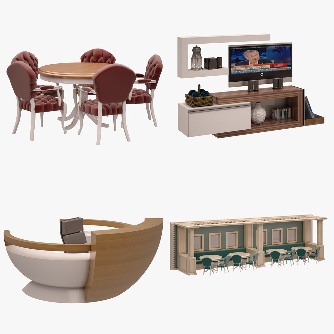 3D 24 Set - TurboSquid 1263440