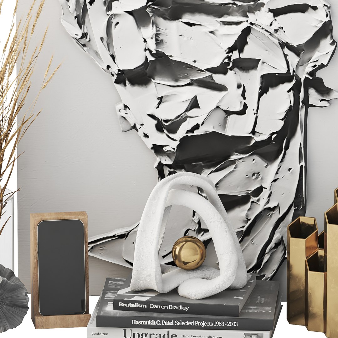 3D Model Dec Set Plaster Portrait 05 - TurboSquid 2143966