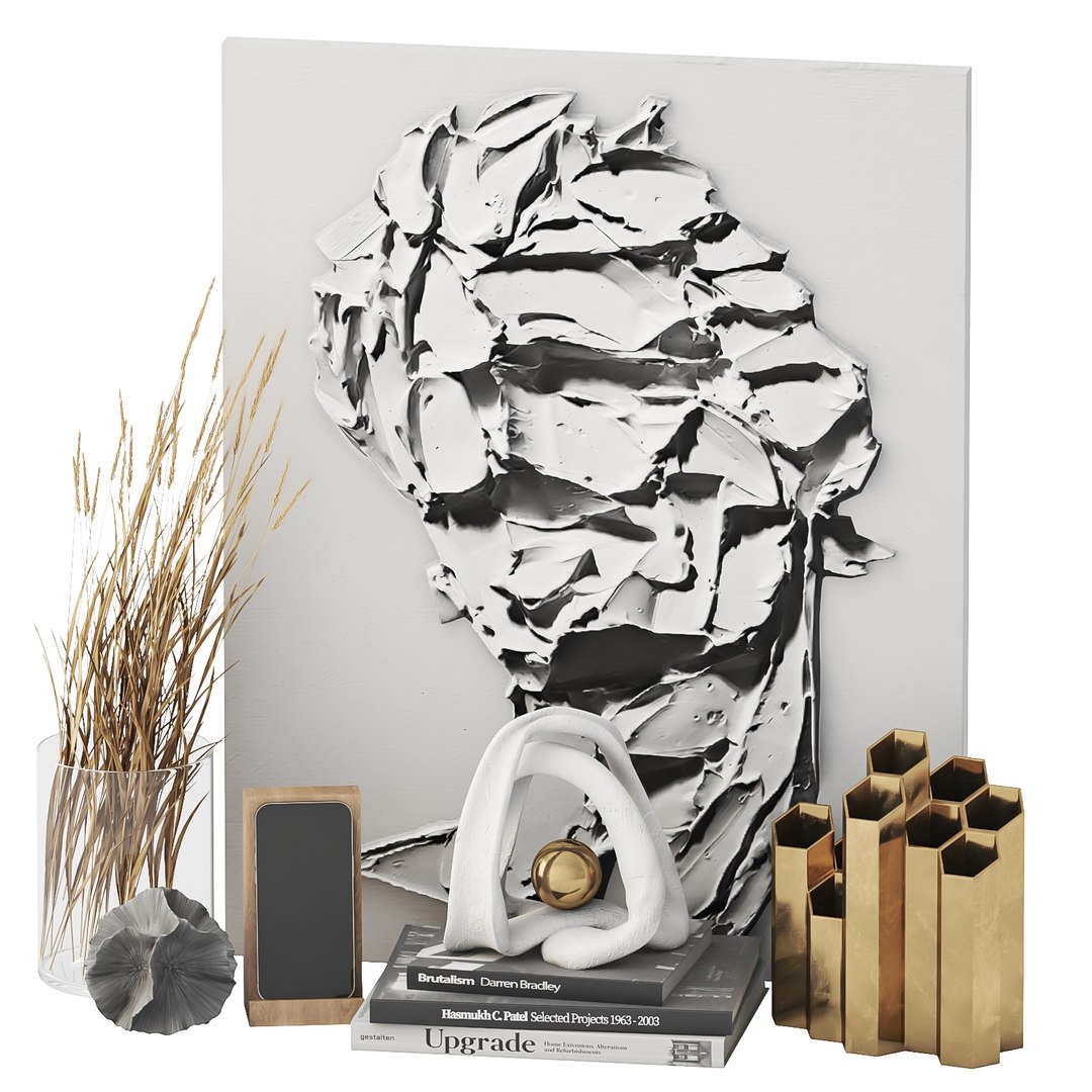 3D Model Dec Set Plaster Portrait 05 - TurboSquid 2143966