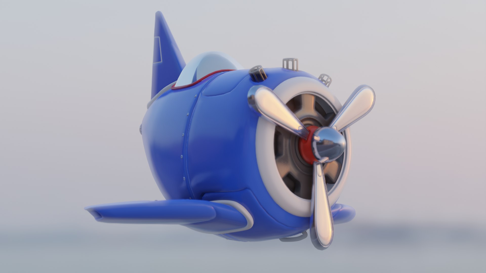 Aircraft Cartoon Stylized 3D Model - TurboSquid 1746319