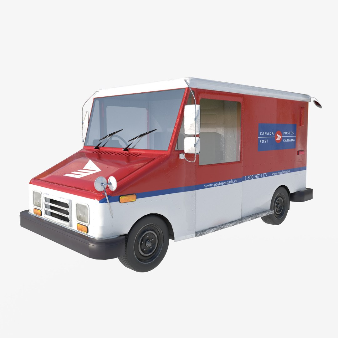 mail truck canada3D模型 - TurboSquid 1955333
