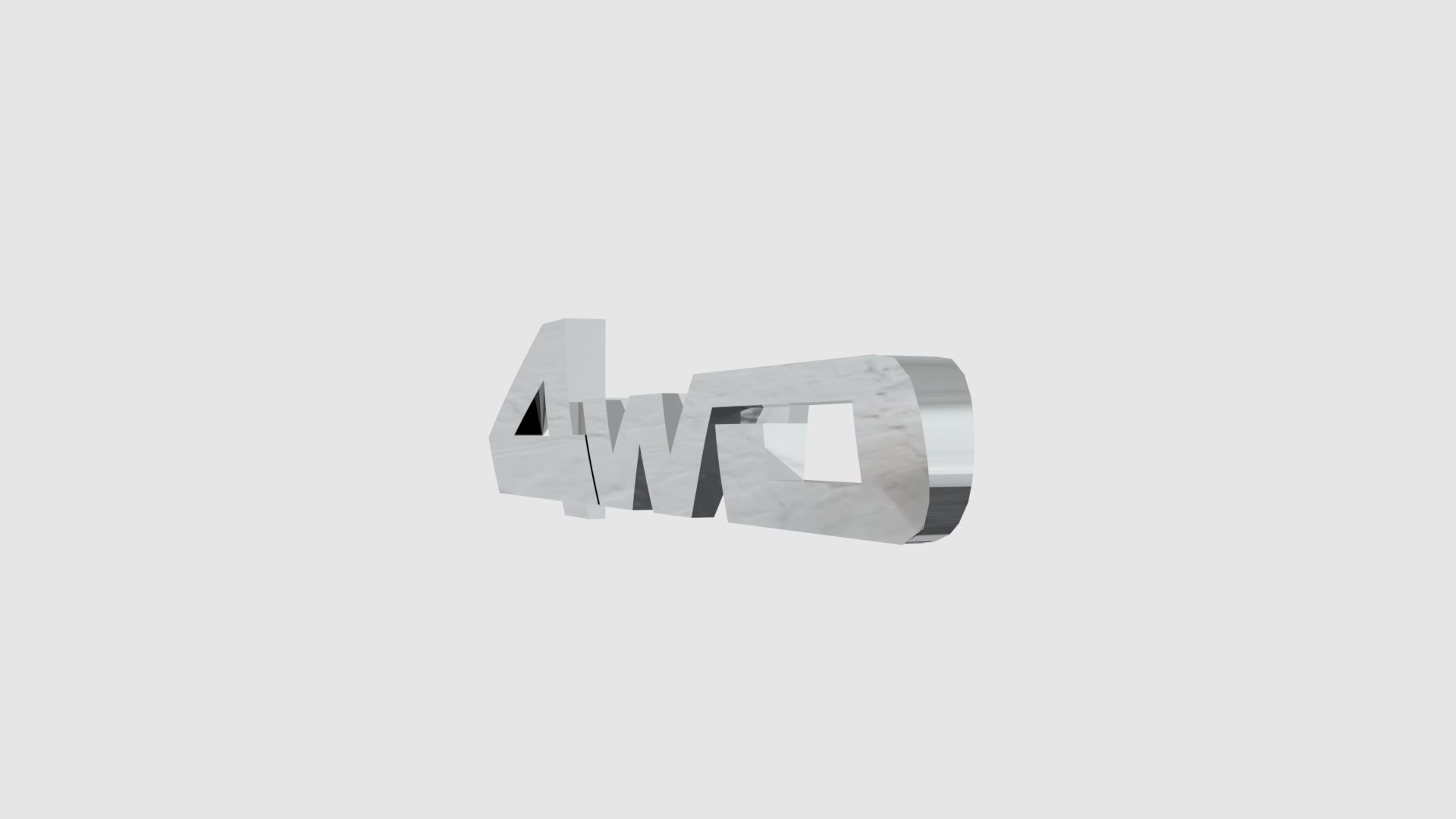 Four Wheel Drive Emblem 3D model - TurboSquid 1897298