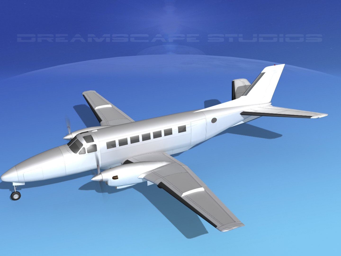 3d Beechcraft Airliner Turboprop