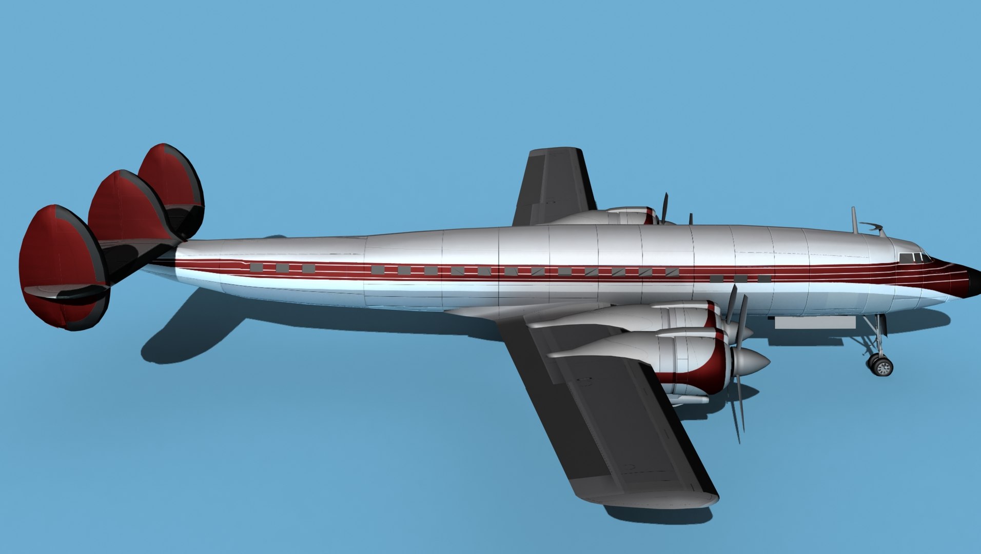 Lockheed L1649 Star Liner Corporate 2 3D Model - TurboSquid 1921230