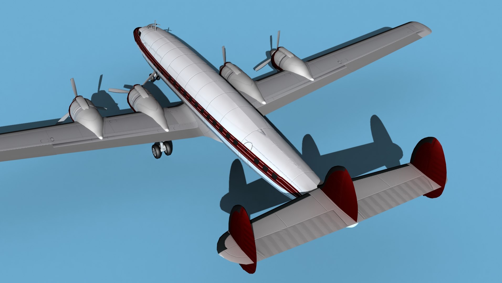 Lockheed L1649 Star Liner Corporate 2 3D Model - TurboSquid 1921230