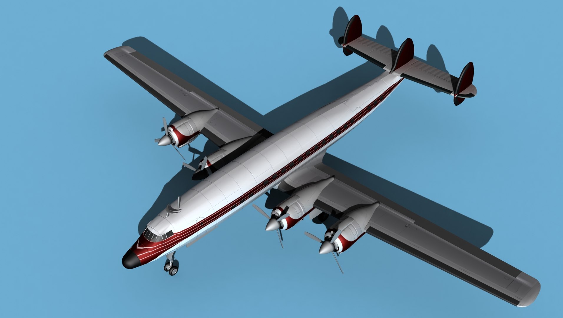 Lockheed L1649 Star Liner Corporate 2 3D Model - TurboSquid 1921230