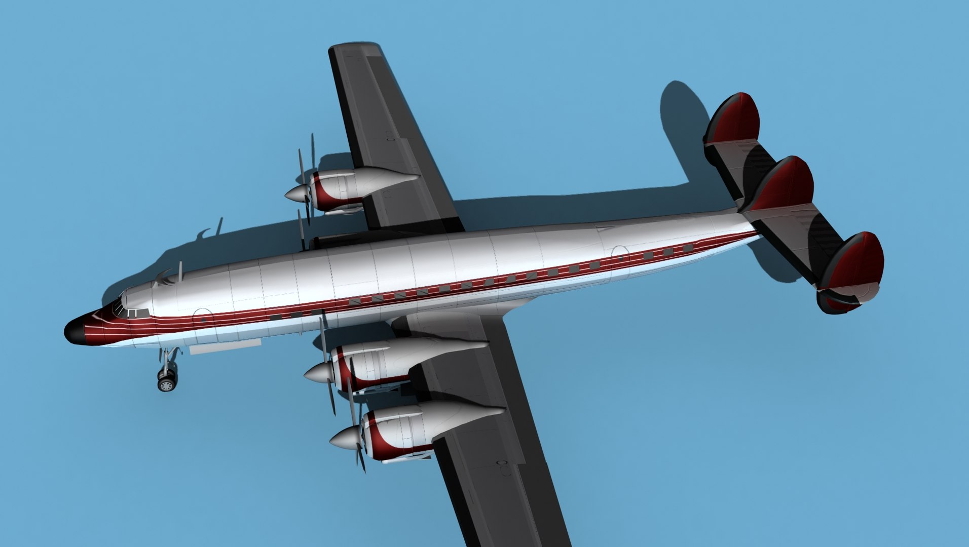Lockheed L1649 Star Liner Corporate 2 3D Model - TurboSquid 1921230