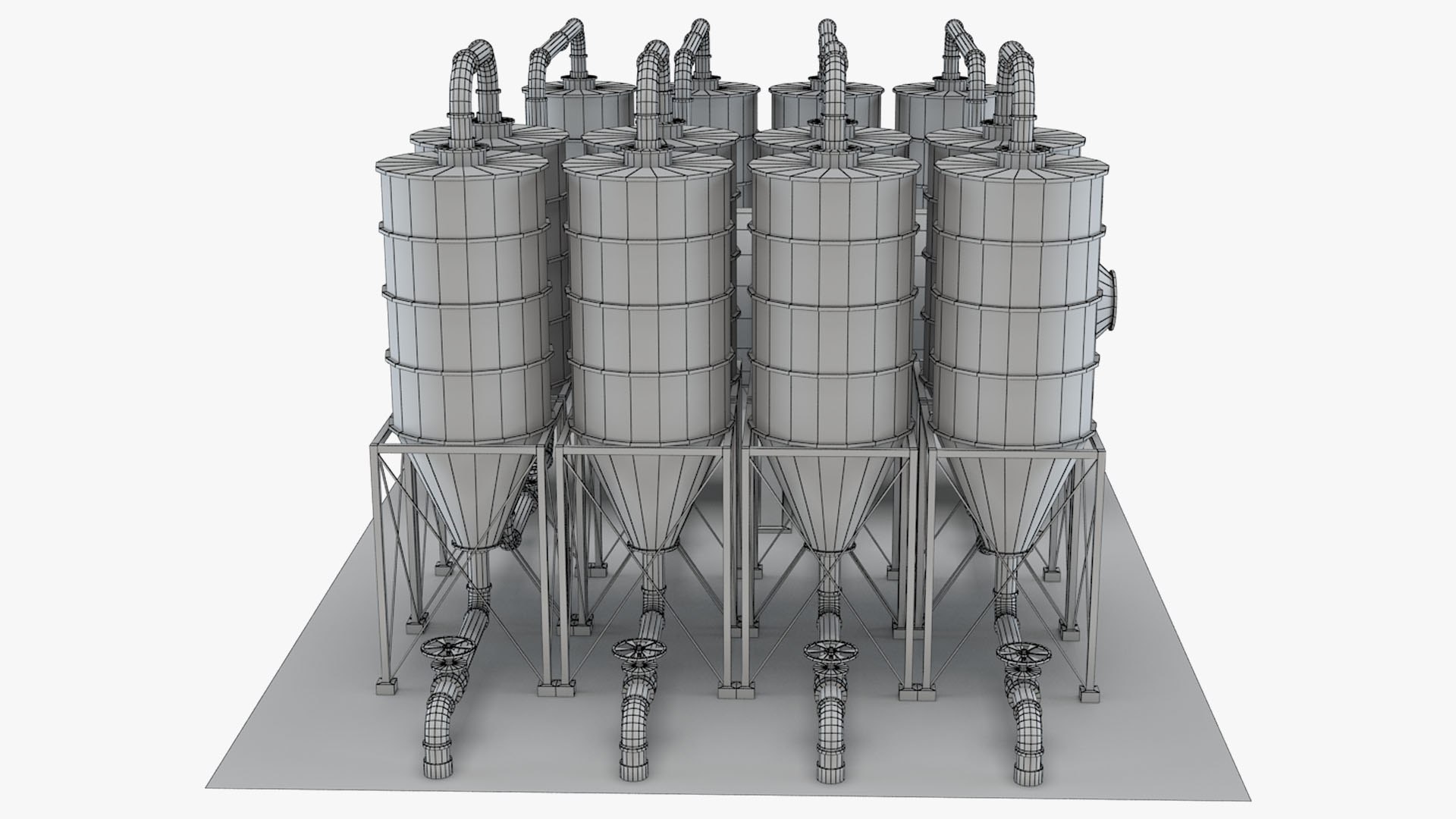 Industrial Silo 6 3D Model - TurboSquid 1541442