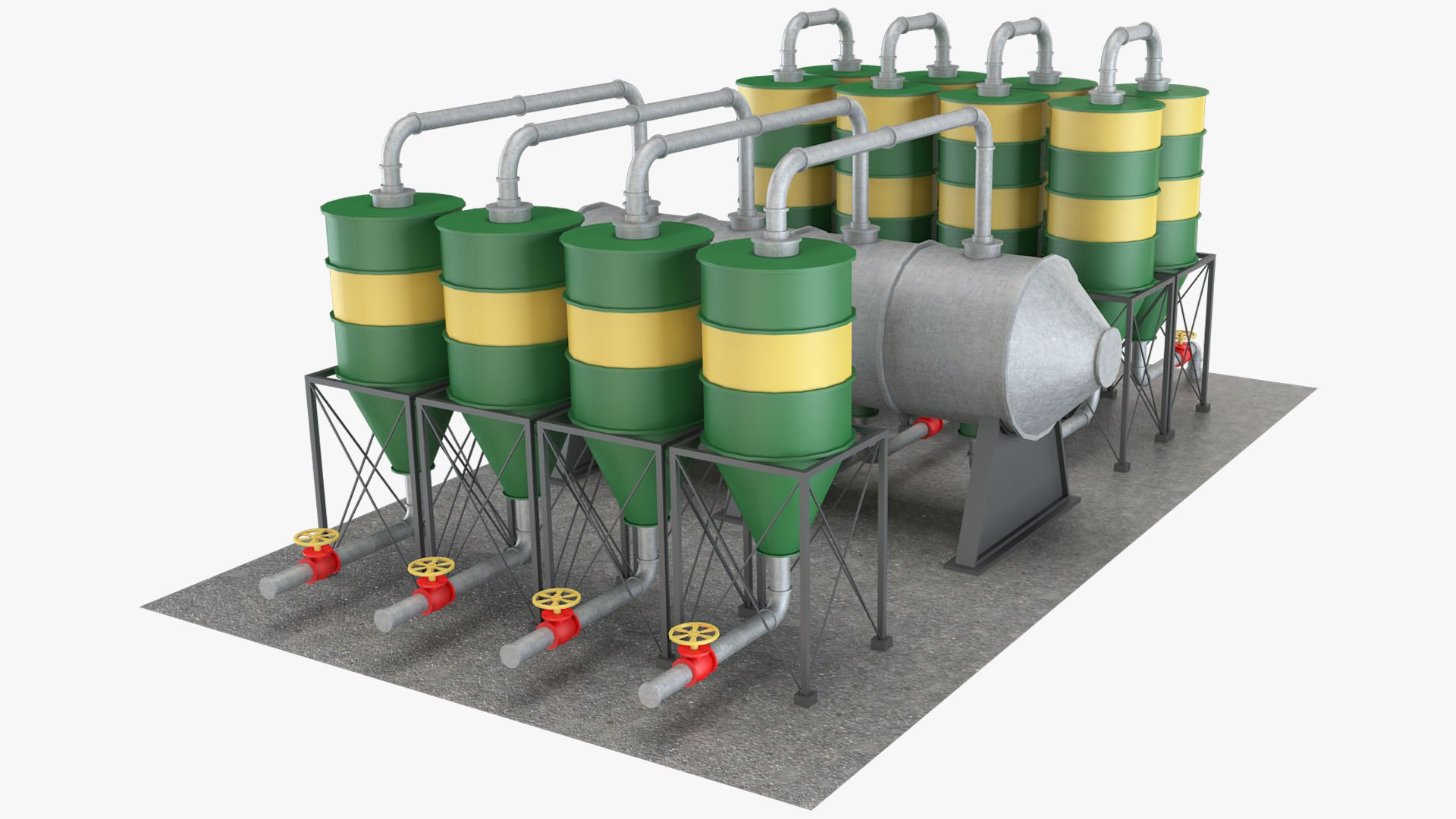 Industrial Silo 6 3D Model - TurboSquid 1541442