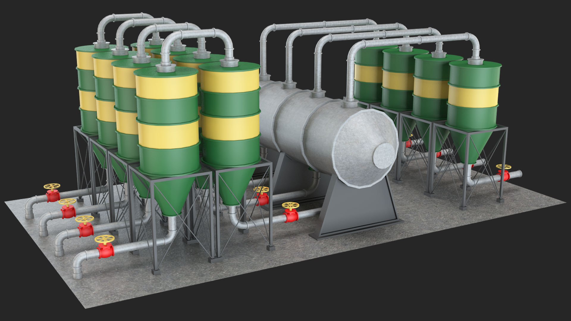 Industrial Silo 6 3D Model - TurboSquid 1541442