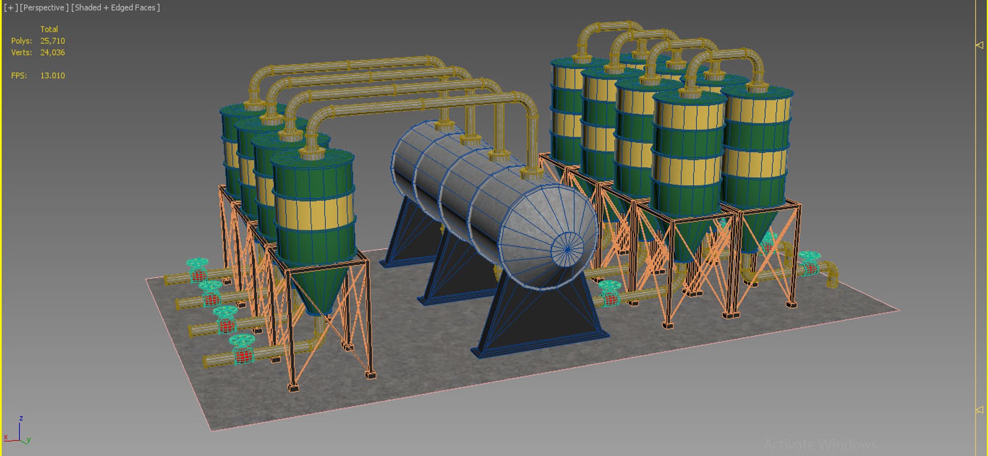 Industrial Silo 6 3D Model - TurboSquid 1541442