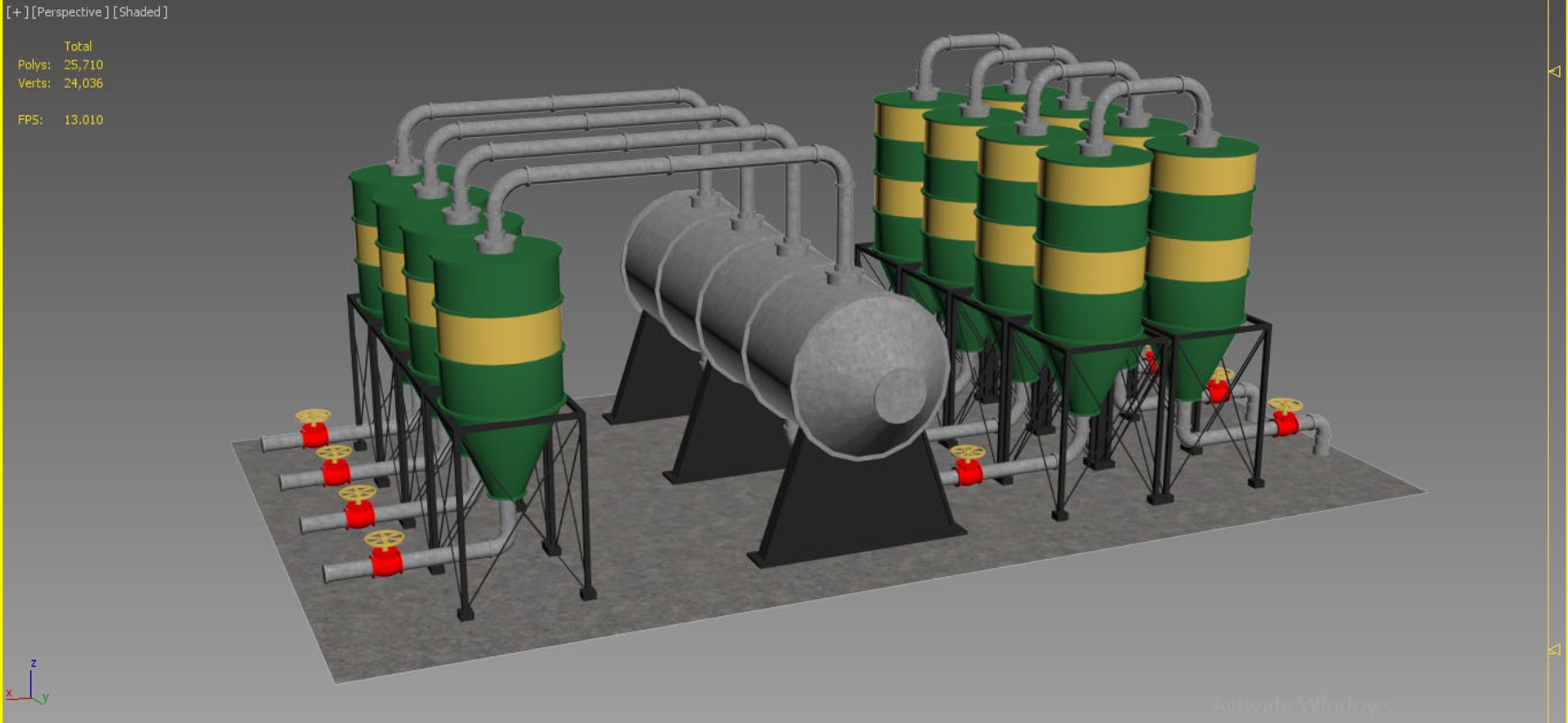 Industrial Silo 6 3D Model - TurboSquid 1541442