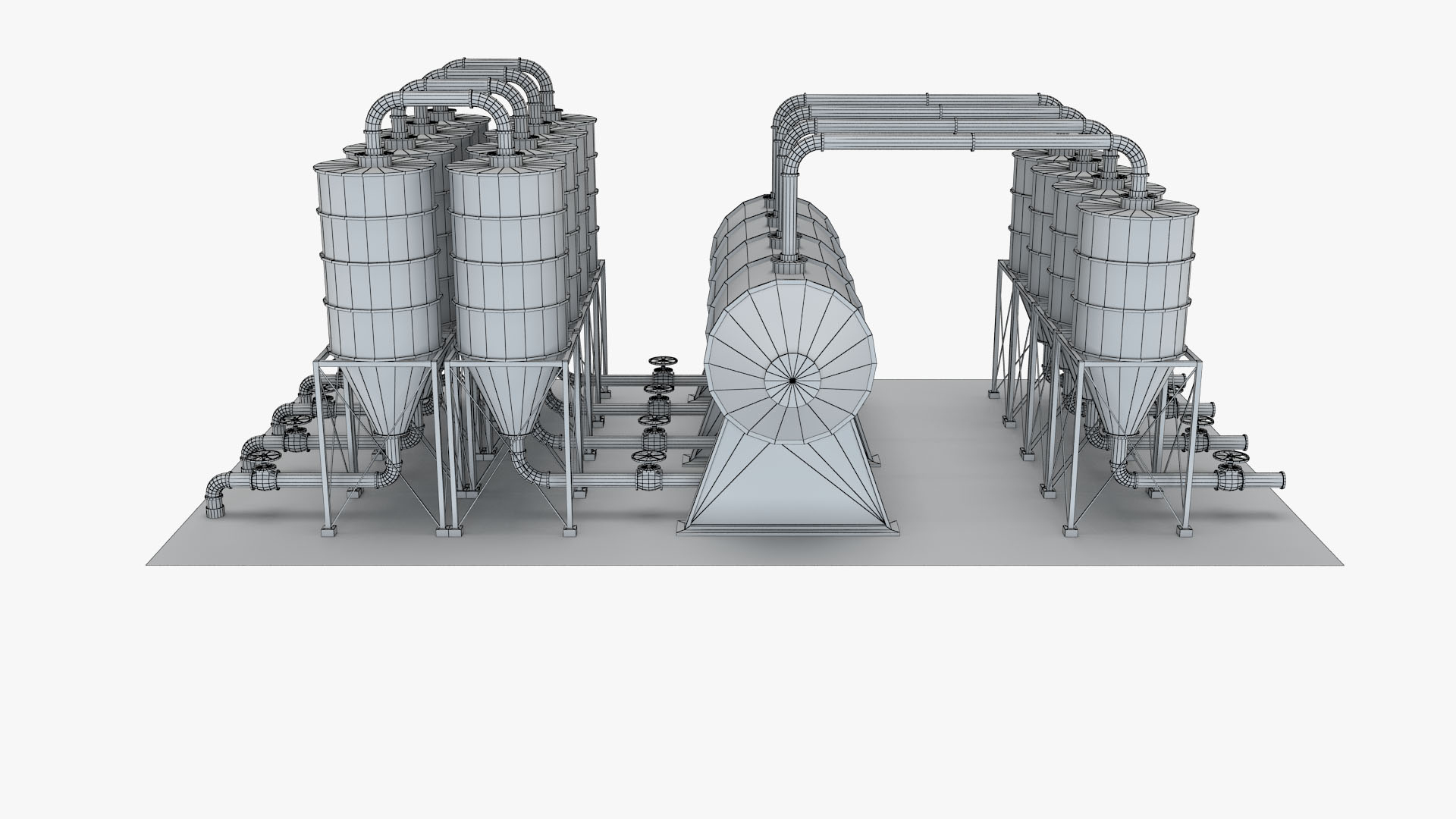 Industrial Silo 6 3D Model - TurboSquid 1541442