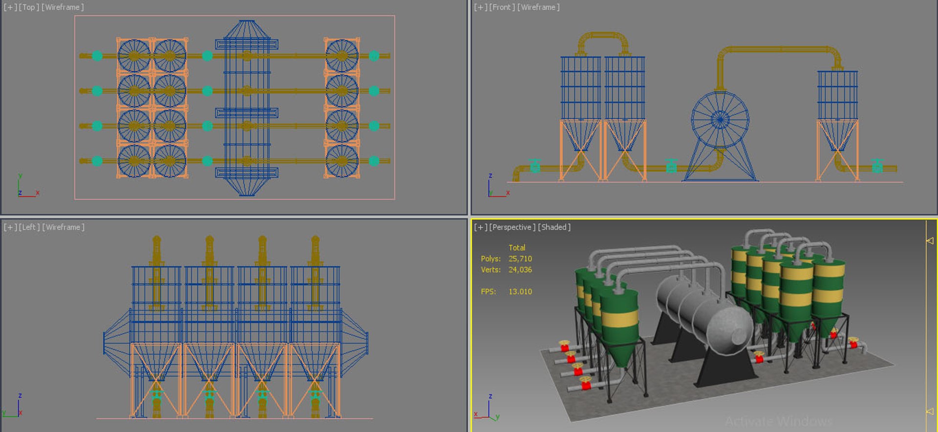 Industrial Silo 6 3D Model - TurboSquid 1541442