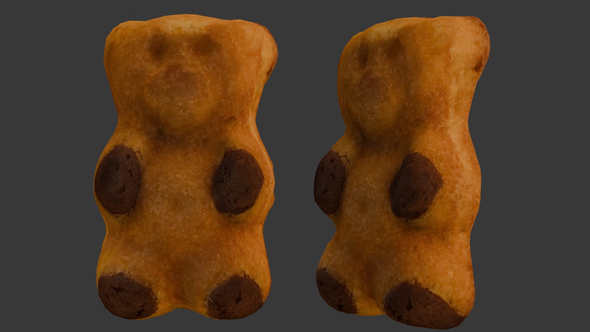 Chocolate Chip Teddy Bear Cake 3D Scan 3D Model - TurboSquid 2408767