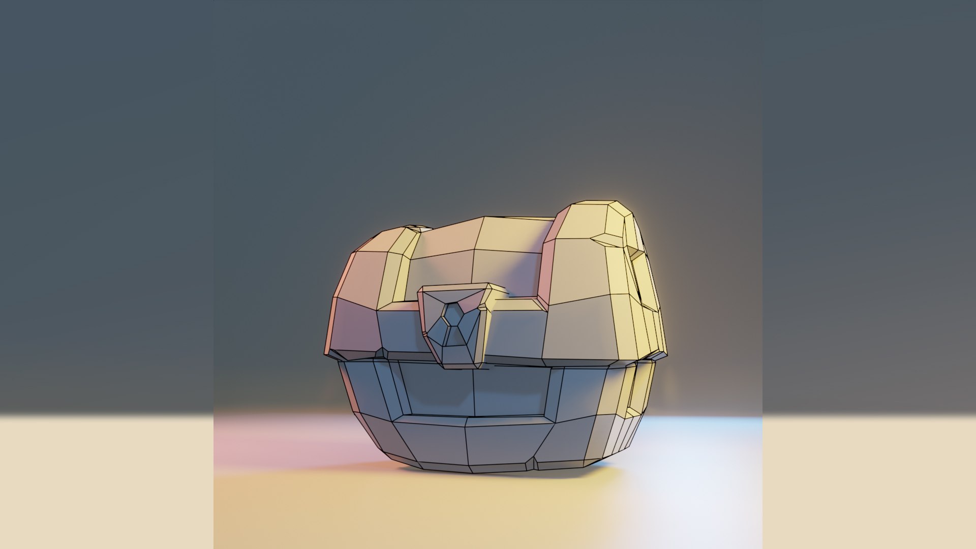 3D Low Poly Treasure Chest Coin Explosion animation - TurboSquid 1884327