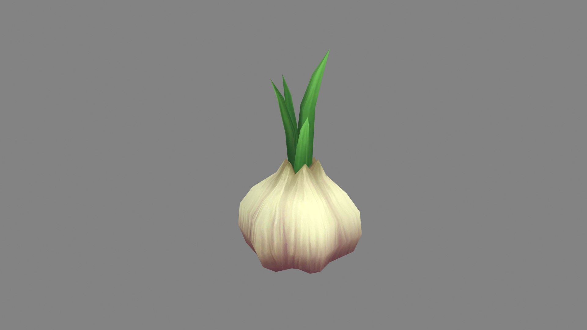3D Model Sprouted Garlic Low-poly 3D Model - TurboSquid 1934332