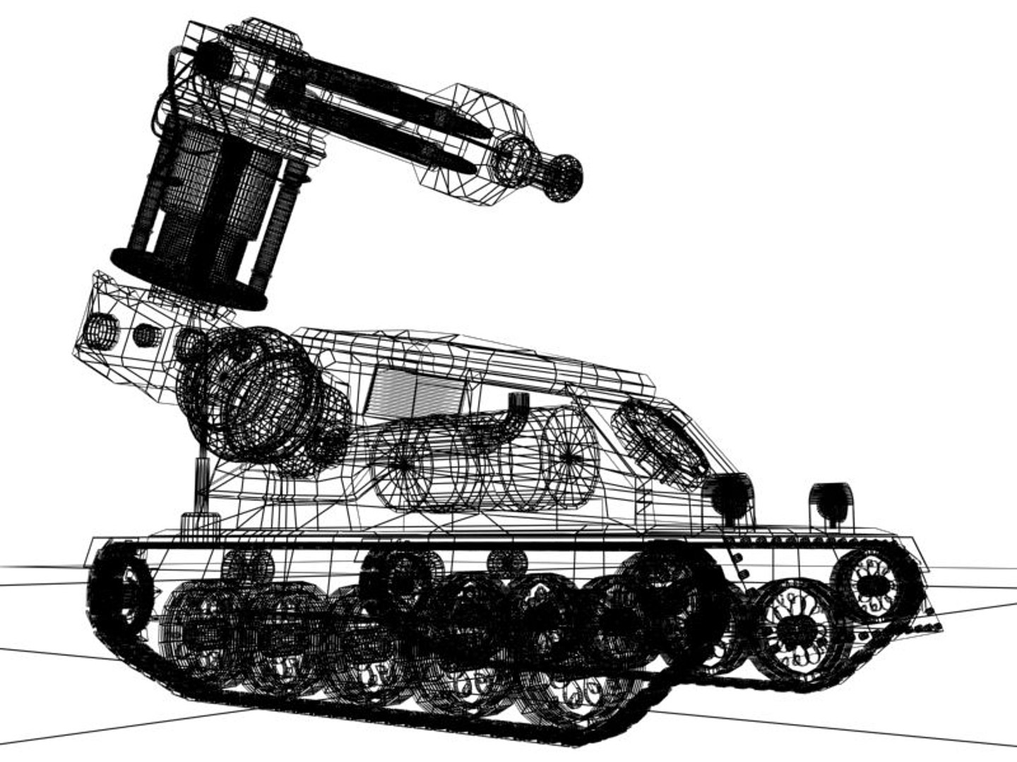 drone modern tank 3ds