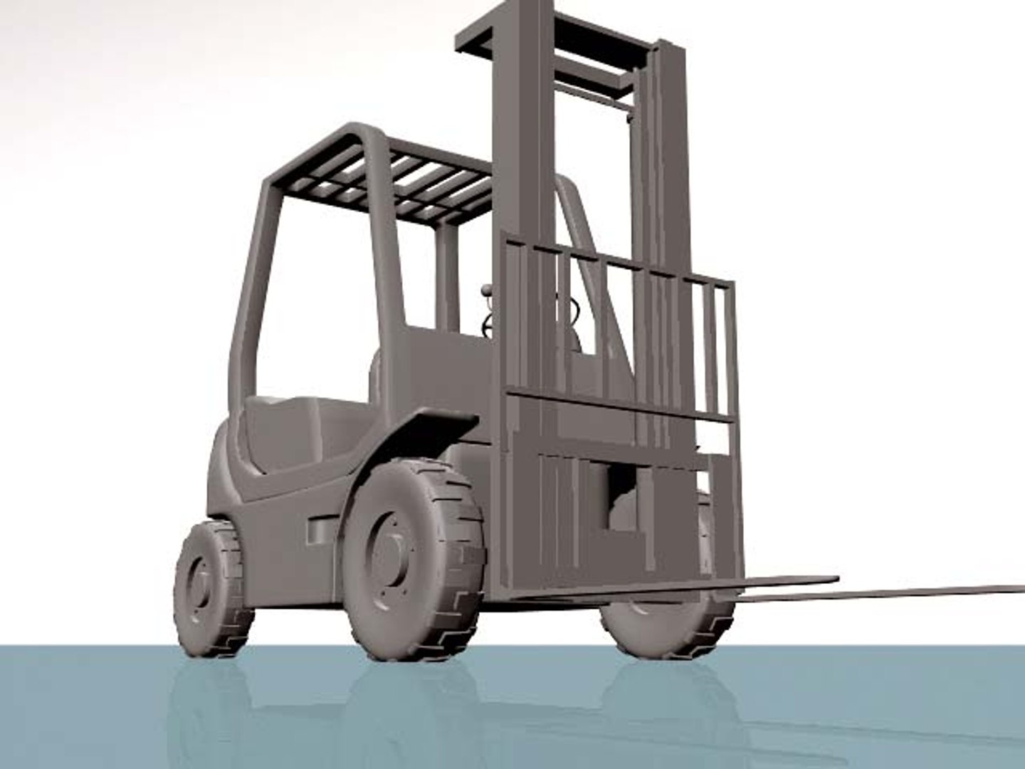 forklift industrial 3d model