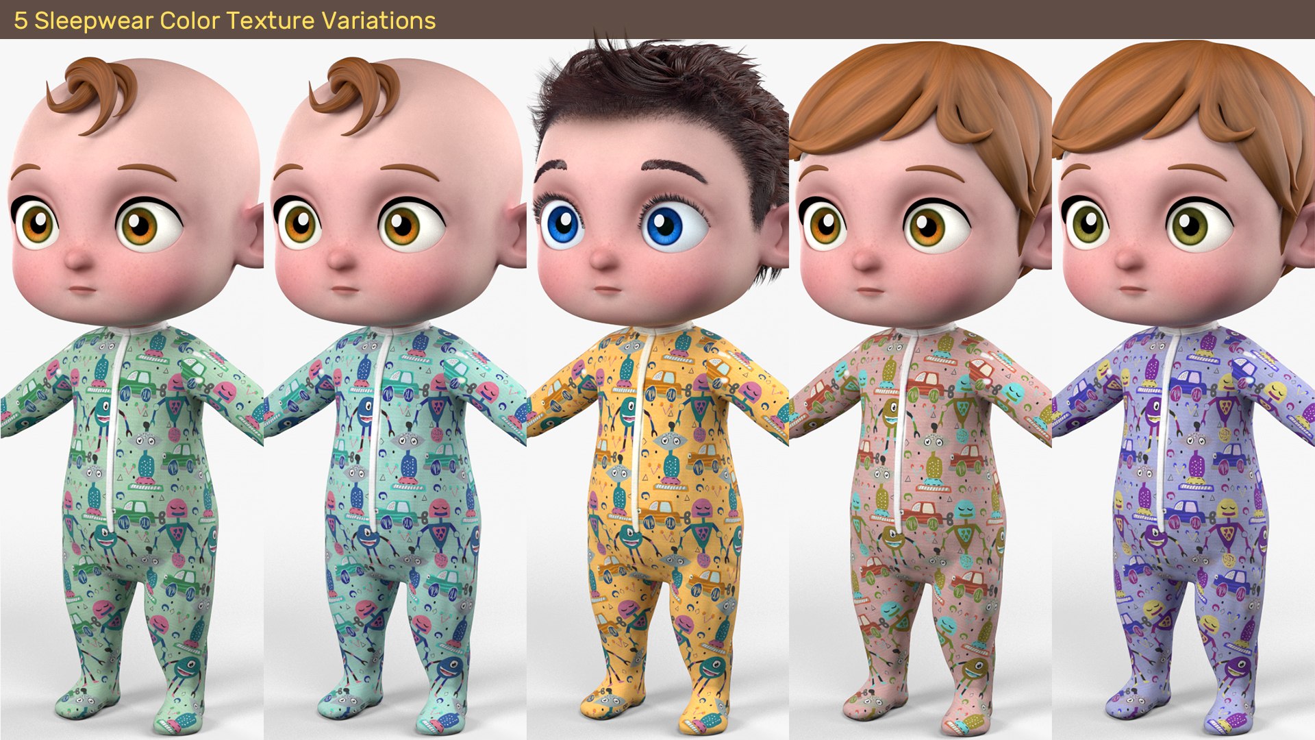 Cartoon Baby Toddler 3D - TurboSquid 1540455
