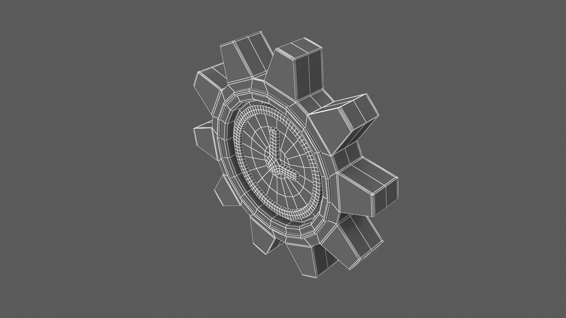 3D Work Time Gear Icon - TurboSquid 2421958