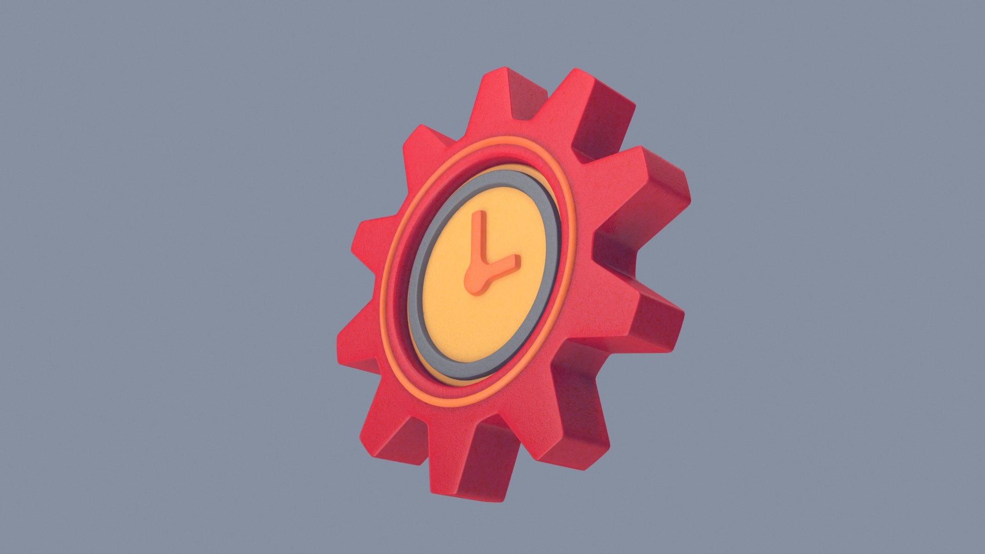 3D Work Time Gear Icon - TurboSquid 2421958