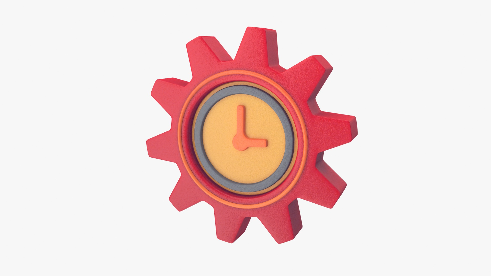 3D Work Time Gear Icon - TurboSquid 2421958