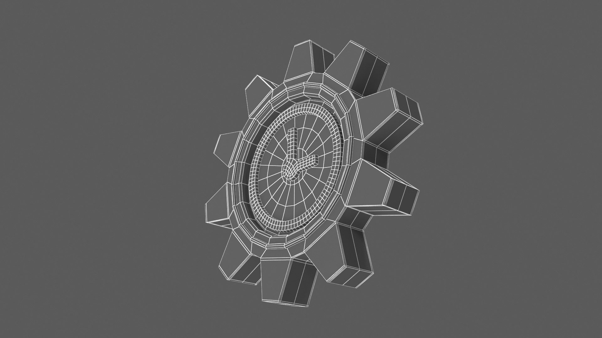 3D Work Time Gear Icon - TurboSquid 2421958