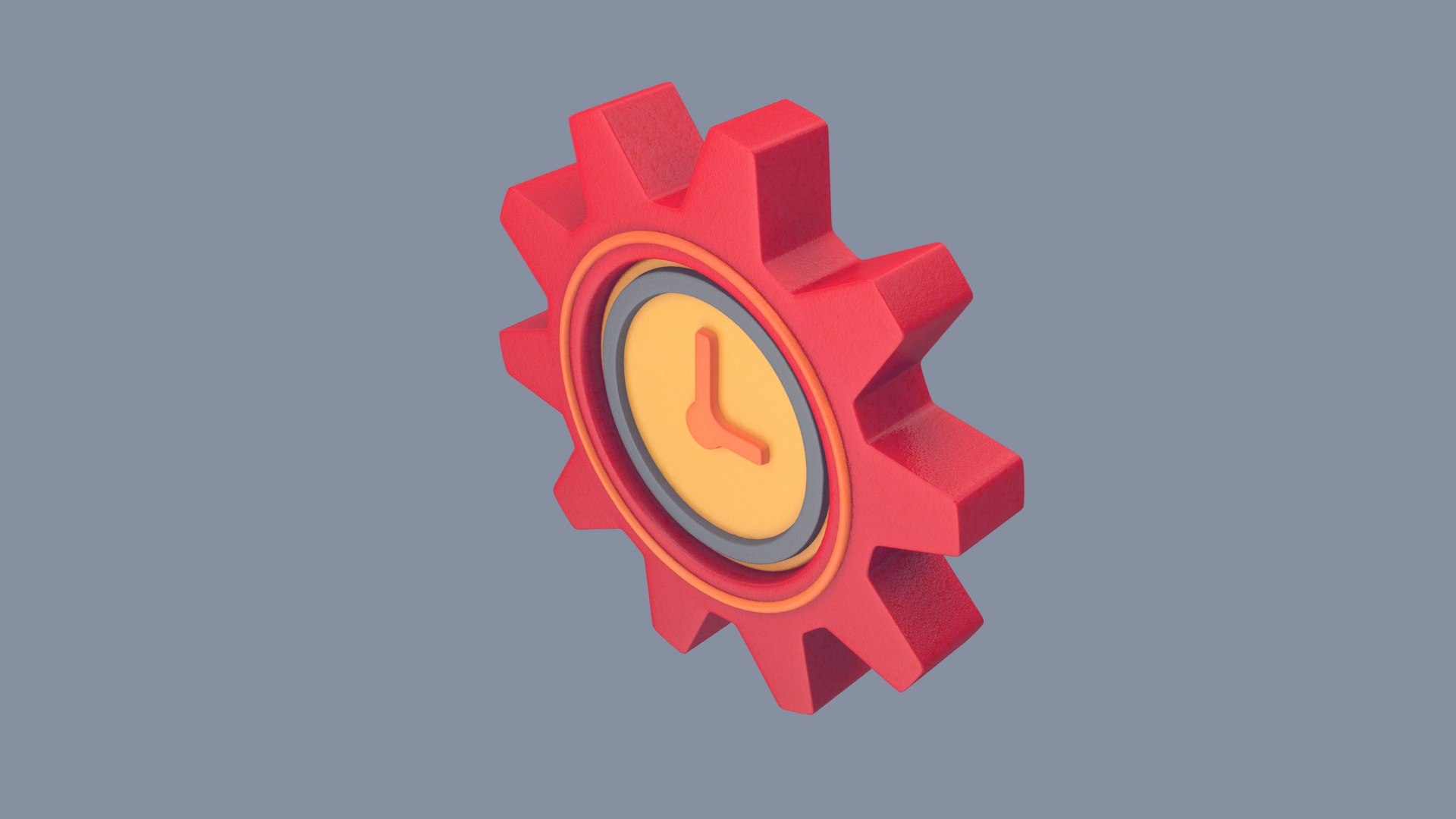 3D Work Time Gear Icon - TurboSquid 2421958