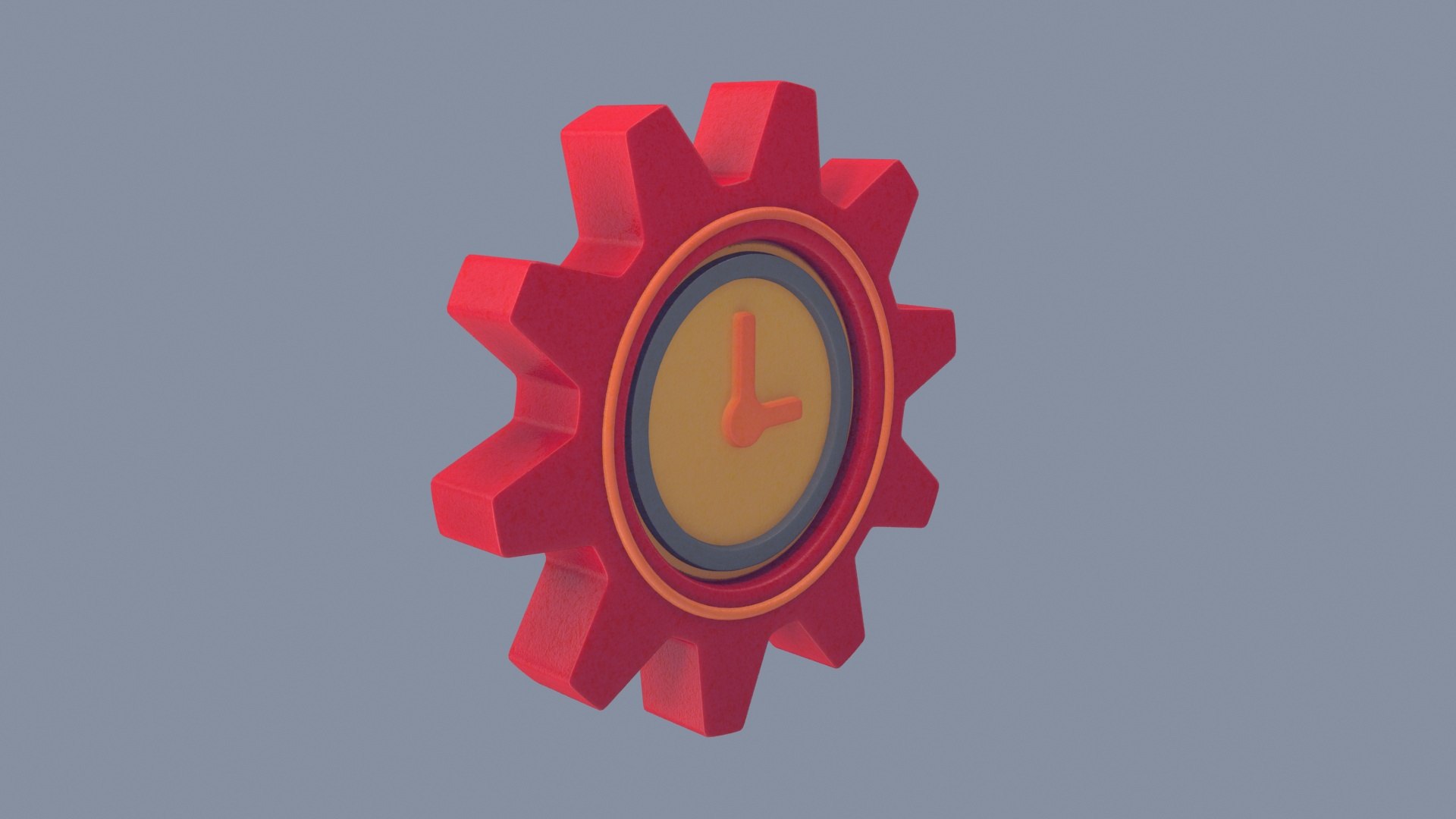 3D Work Time Gear Icon - TurboSquid 2421958