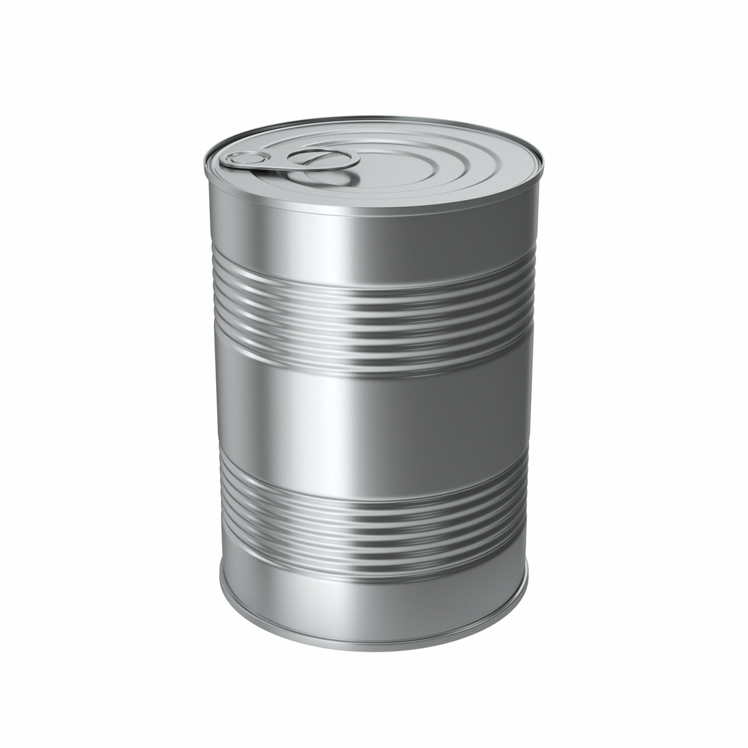 Steel Tin Can 3D Model - TurboSquid 2215400