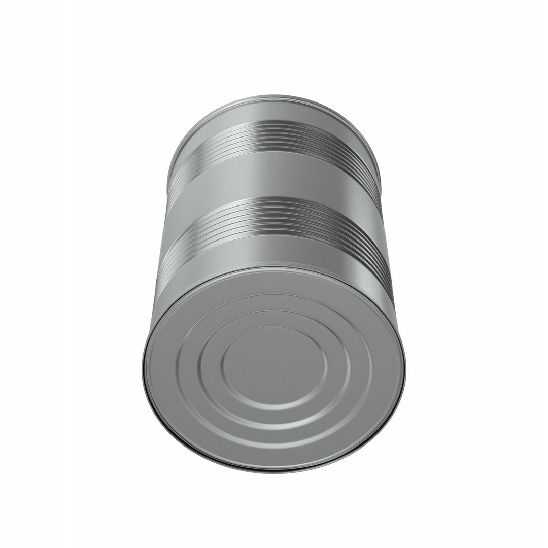 Steel Tin Can 3D Model - TurboSquid 2215400