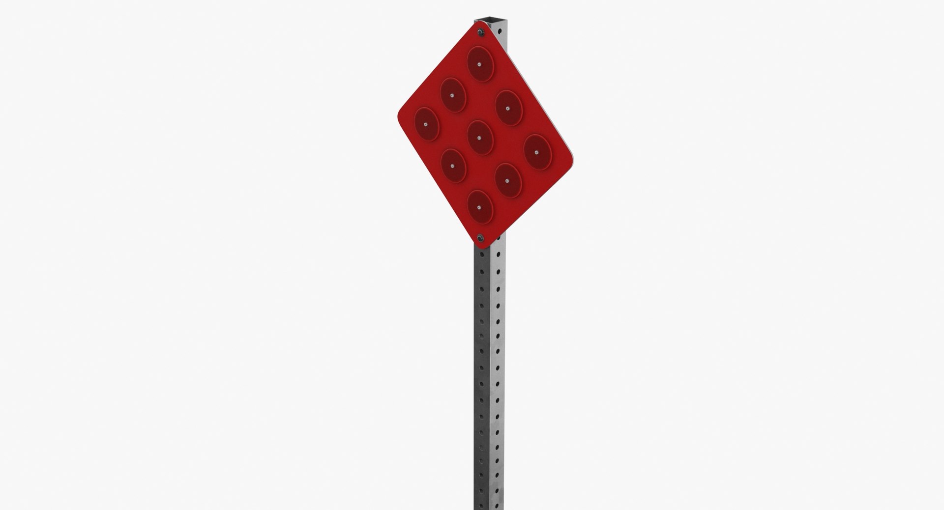 End Of Road Object Marker Red And Yellow(1) 3D Model - TurboSquid 1916656