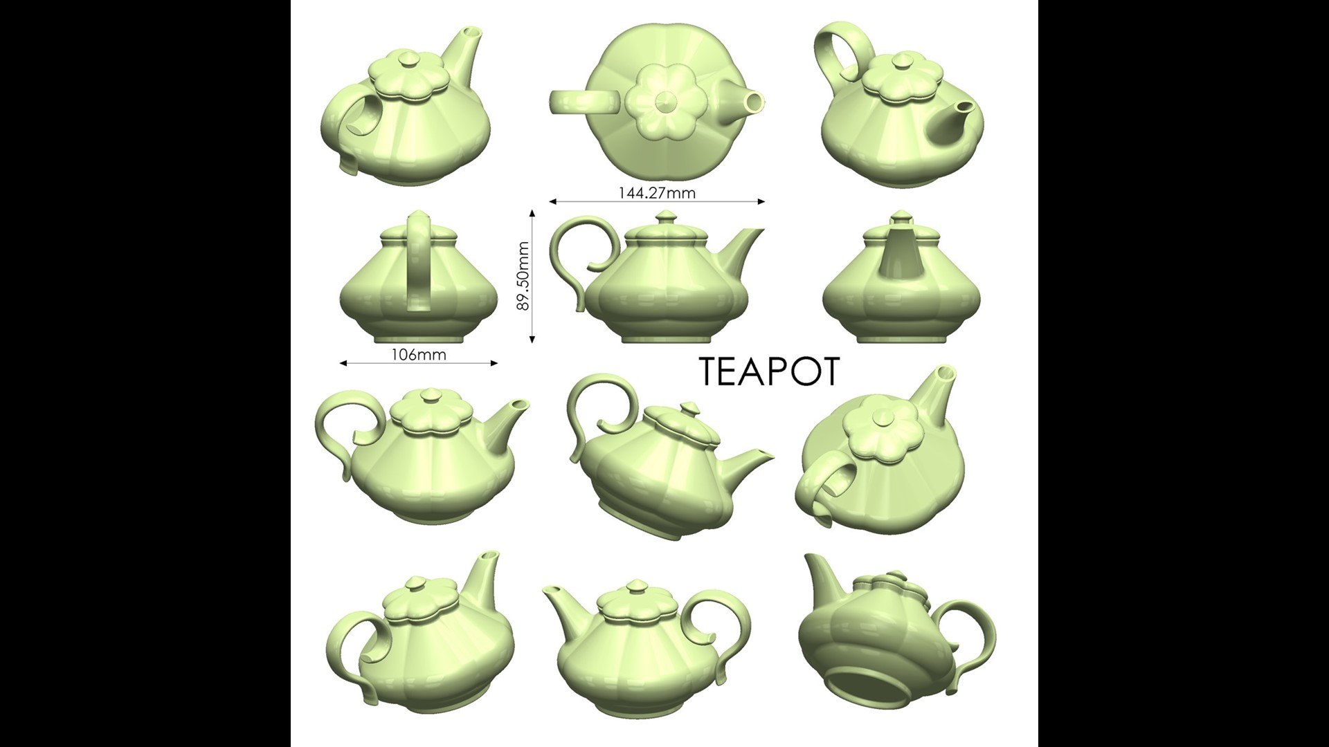 Teapot Model - TurboSquid 2262896