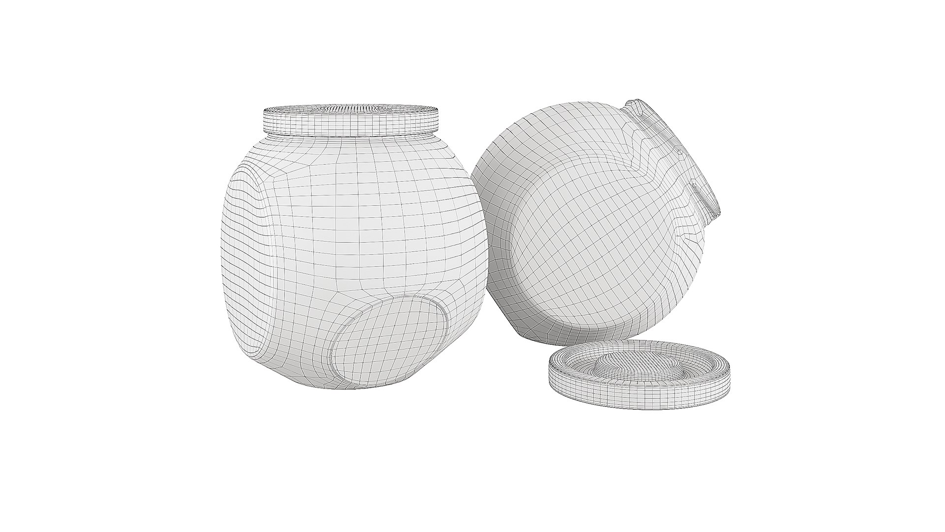 3D Model Glass Jar Cookie Content 06 - TurboSquid 1951949