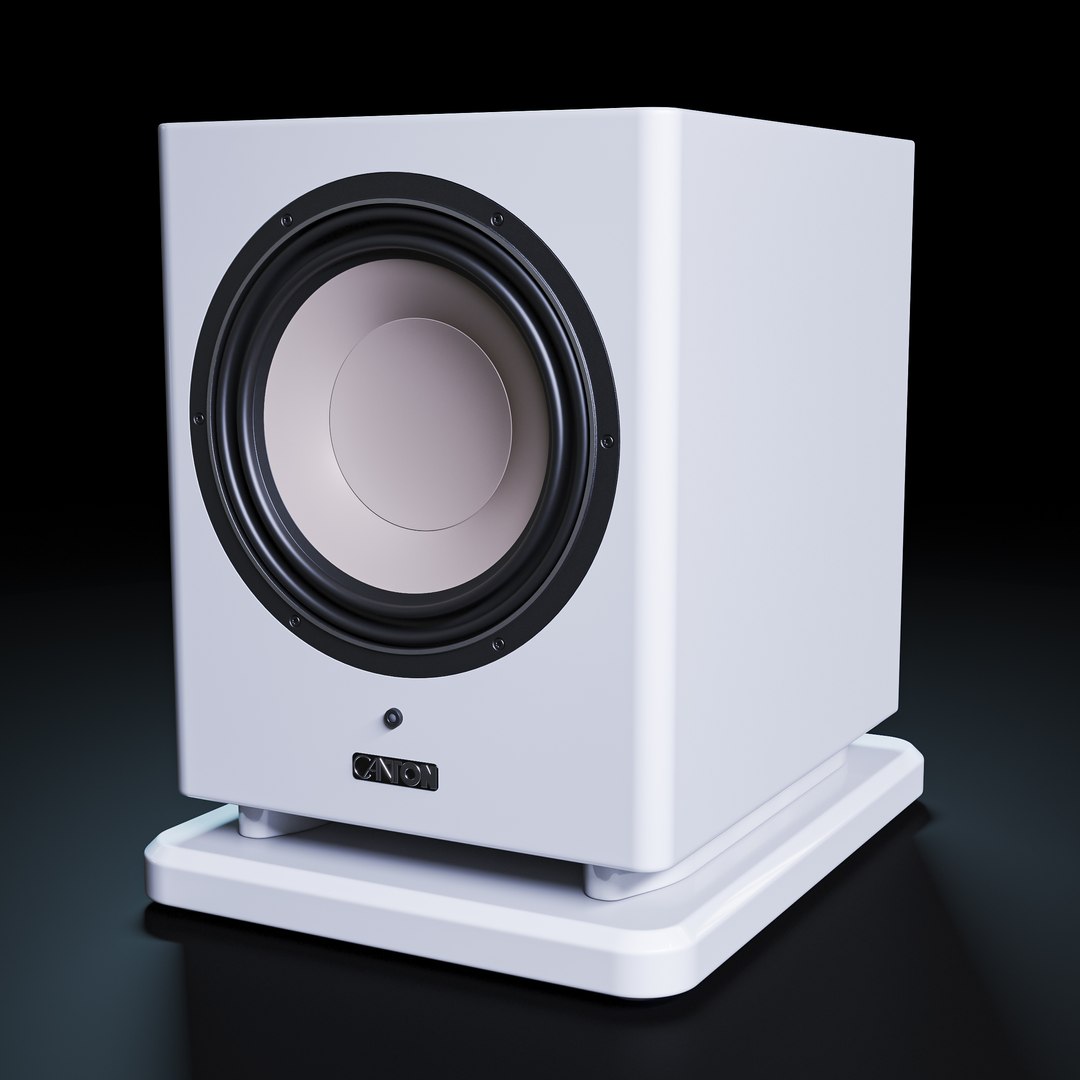Canton Reference Sub 50K Piano Gloss White Model - TurboSquid 2114143