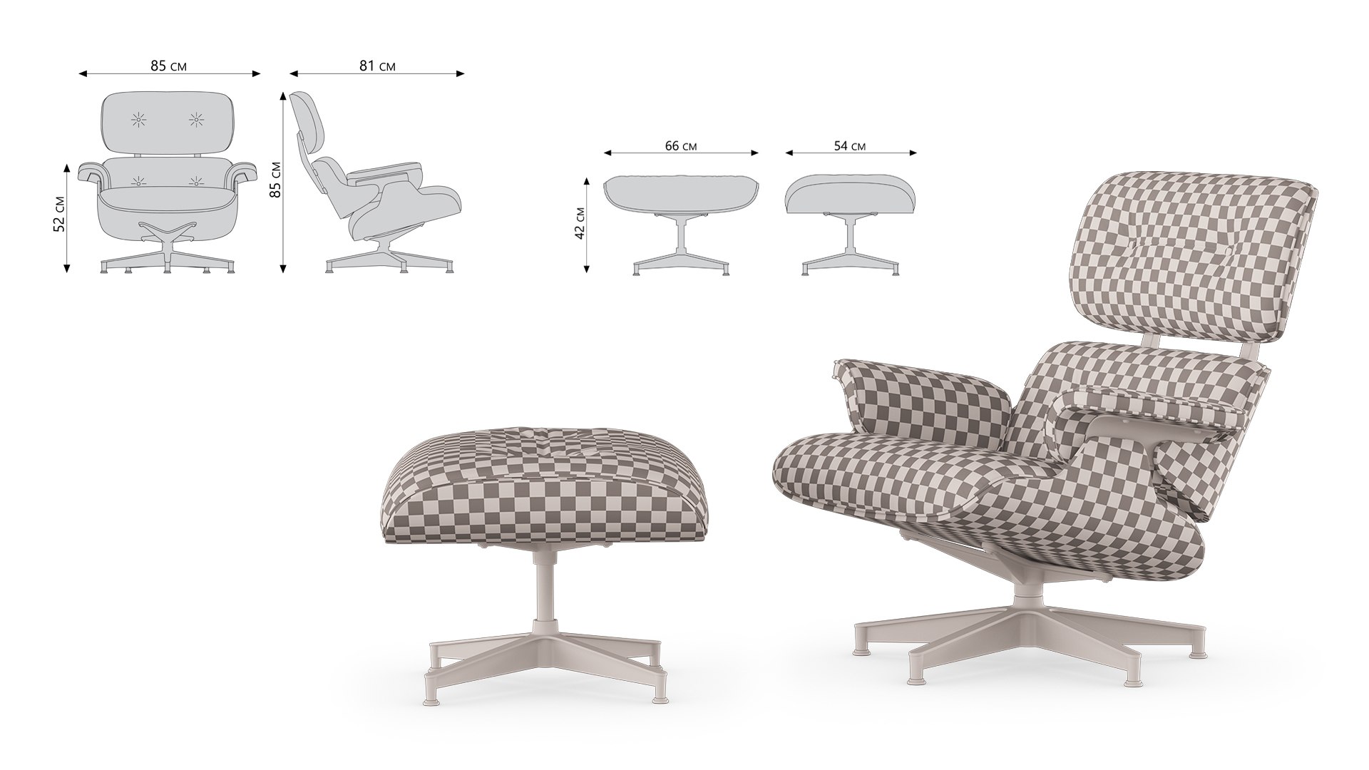 Eames Lounge Chair 3D Model - TurboSquid 2050641